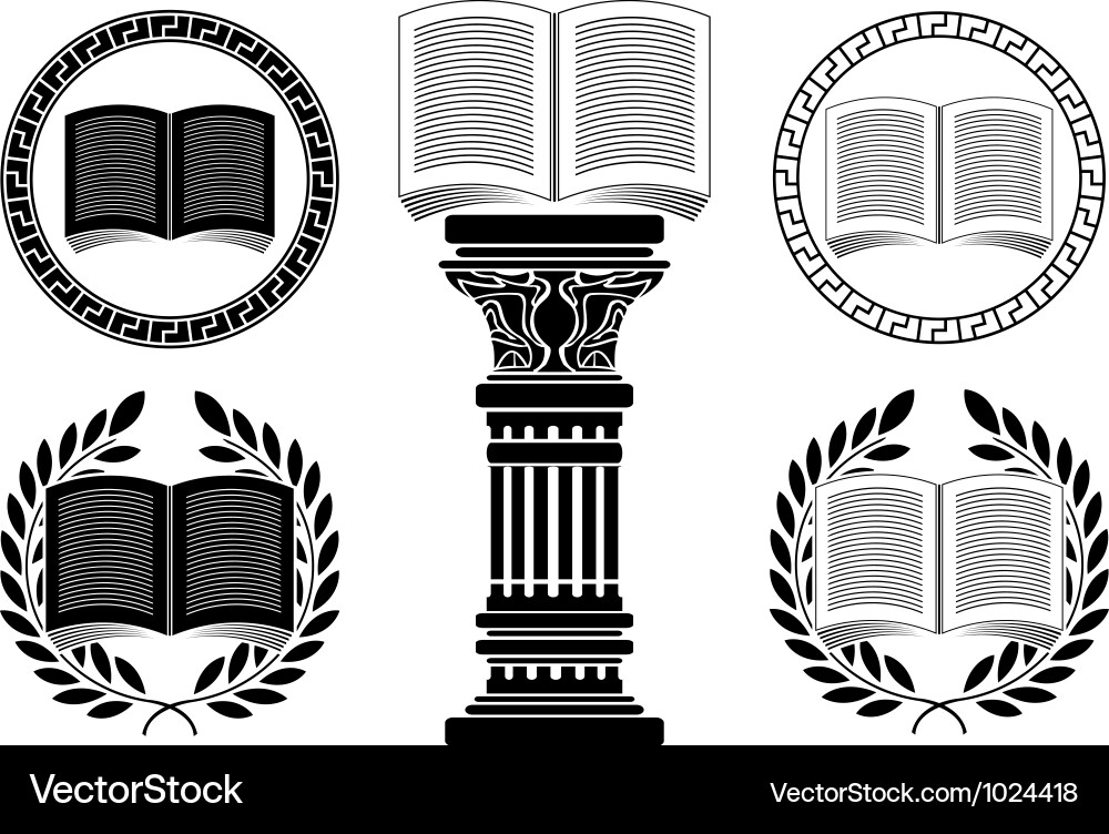 Education stencil second variant Royalty Free Vector Image