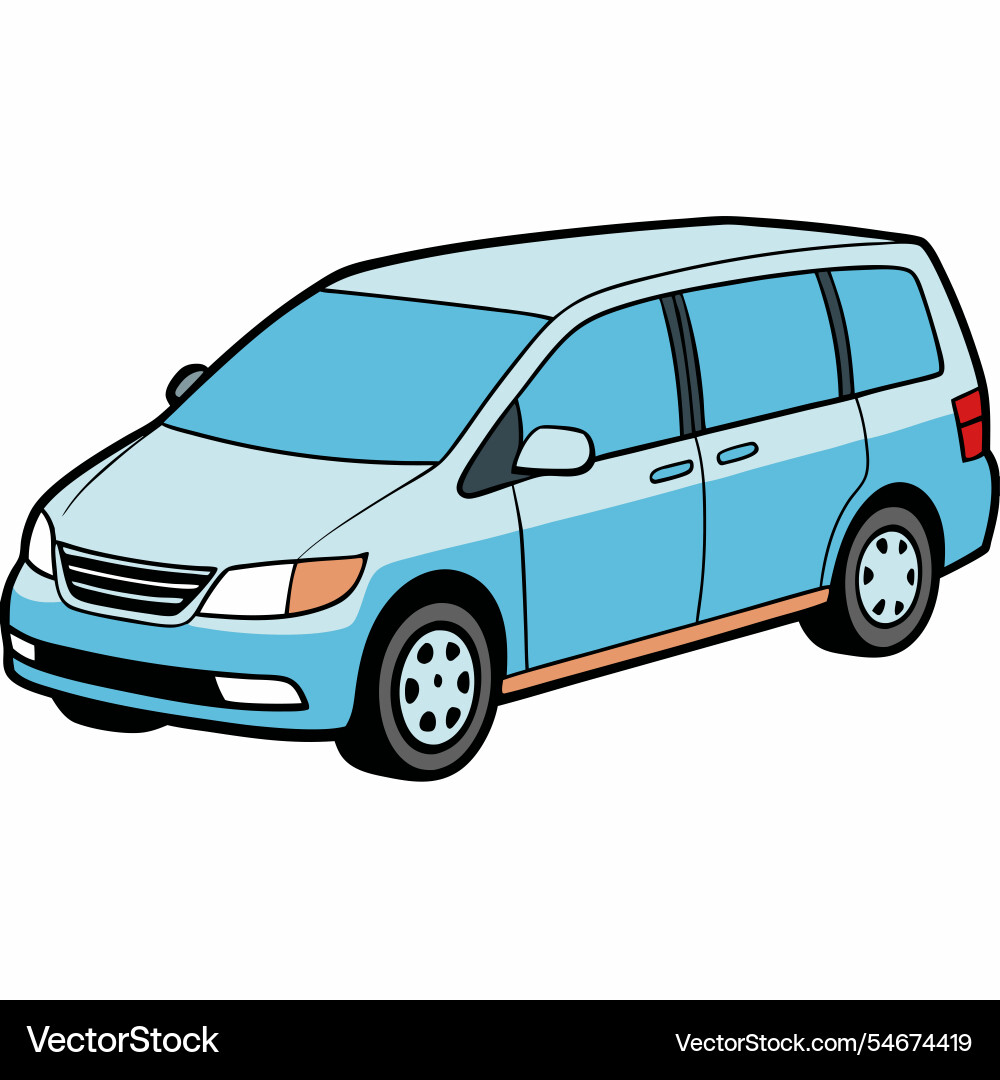 Honda car flat design Royalty Free Vector Image