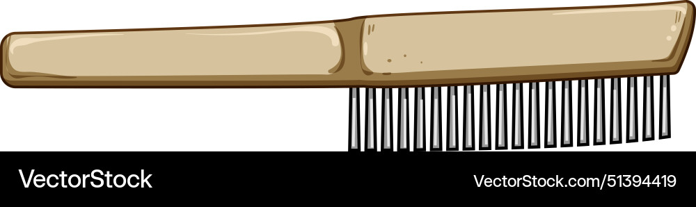 Rust wire brush cartoon Royalty Free Vector Image