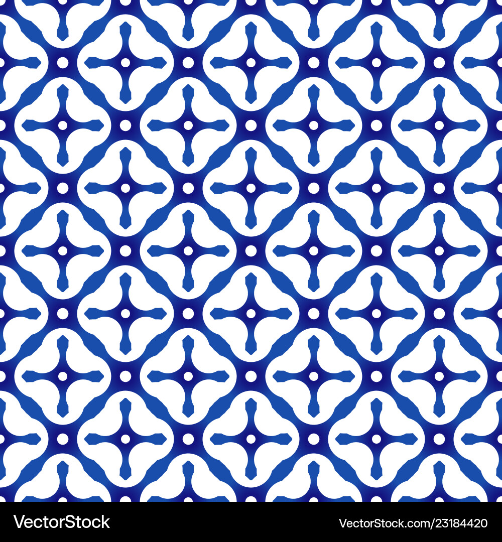 Chinese blue pattern Royalty Free Vector Image