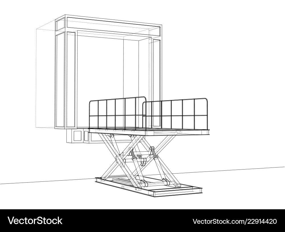 Dock leveler concept Royalty Free Vector Image