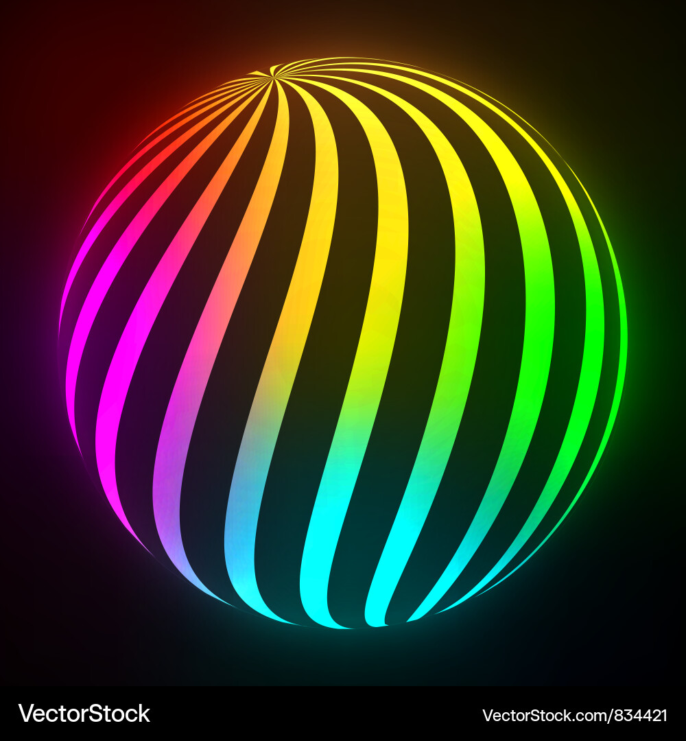 Bright light ball Royalty Free Vector Image - VectorStock