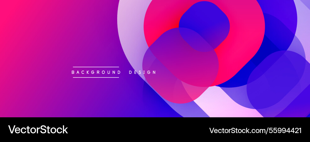 Circular abstract design with overlapping Vector Image