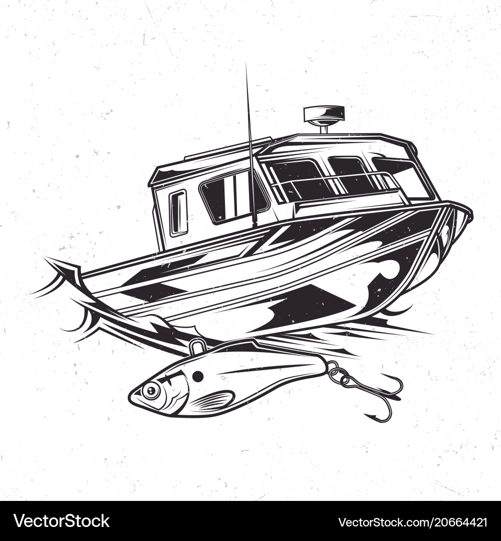 Fishing boat Royalty Free Vector Image - VectorStock
