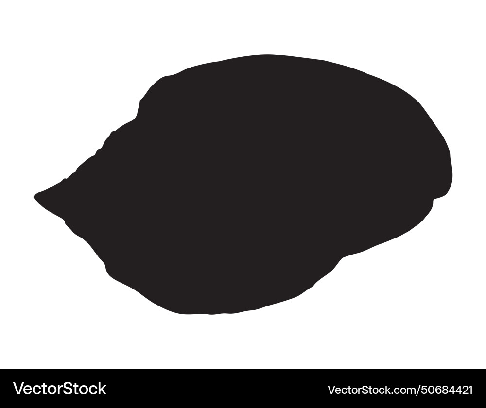 Mollusk silhouette art Royalty Free Vector Image