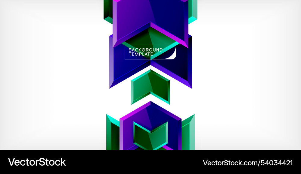 Technology dynamic arrow geometric background Vector Image