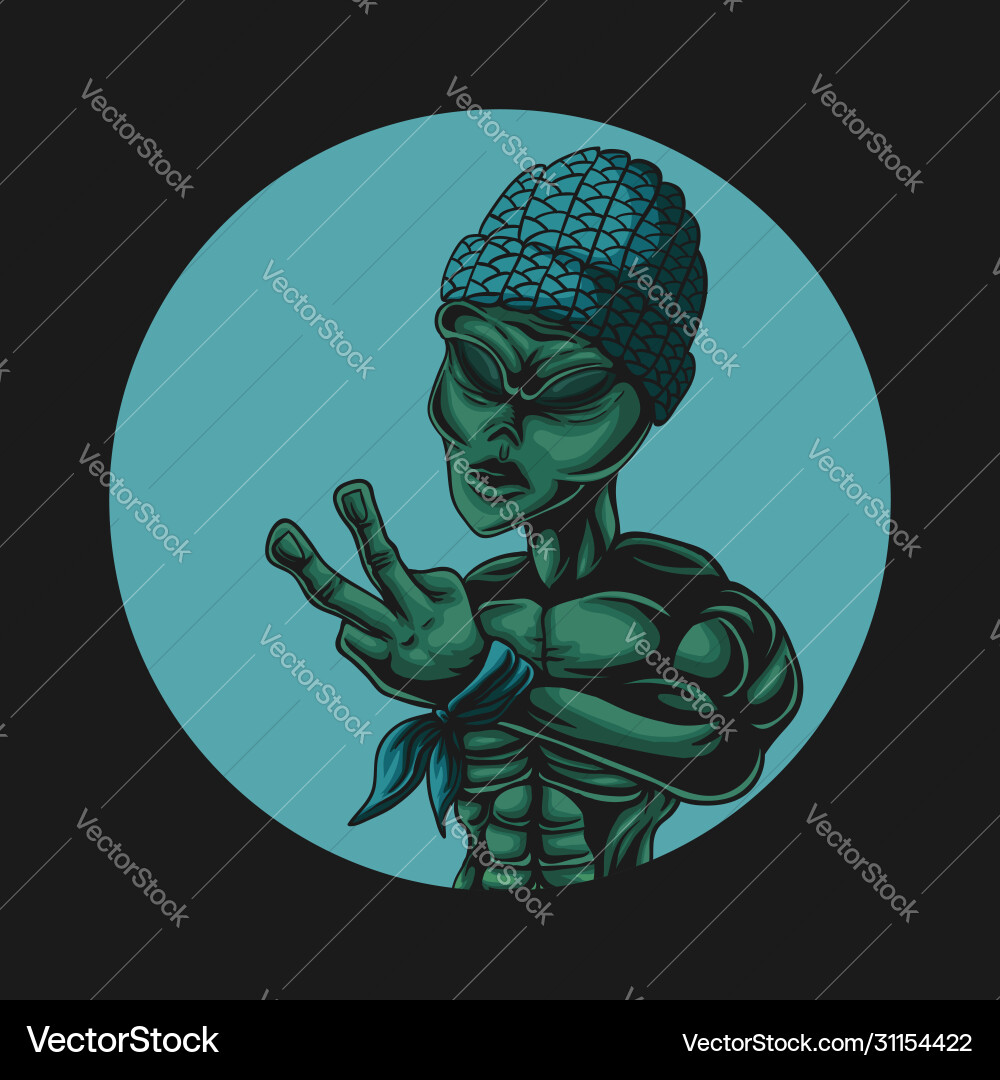 Alien Gangster Vector Images (56)