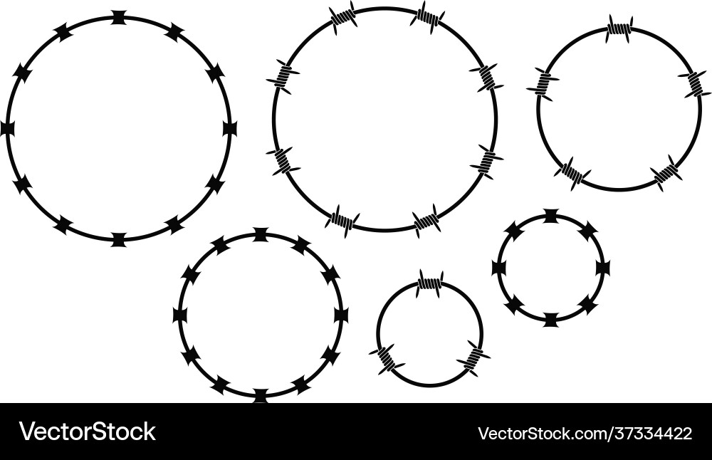 Barbed wire Royalty Free Vector Image - VectorStock