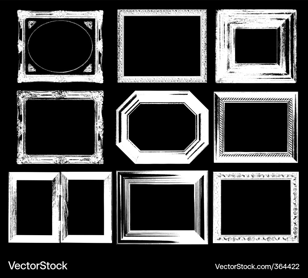 Frame set Royalty Free Vector Image - VectorStock