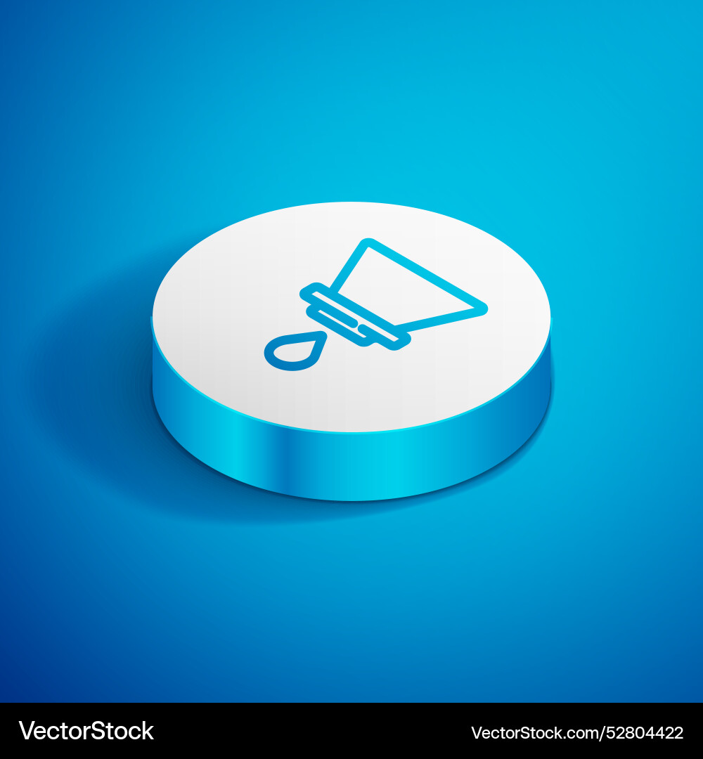 Isometric line v60 coffee maker icon isolated Vector Image