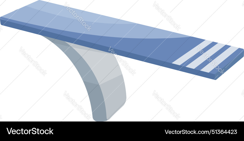 A gymnastics balance beam Royalty Free Vector Image