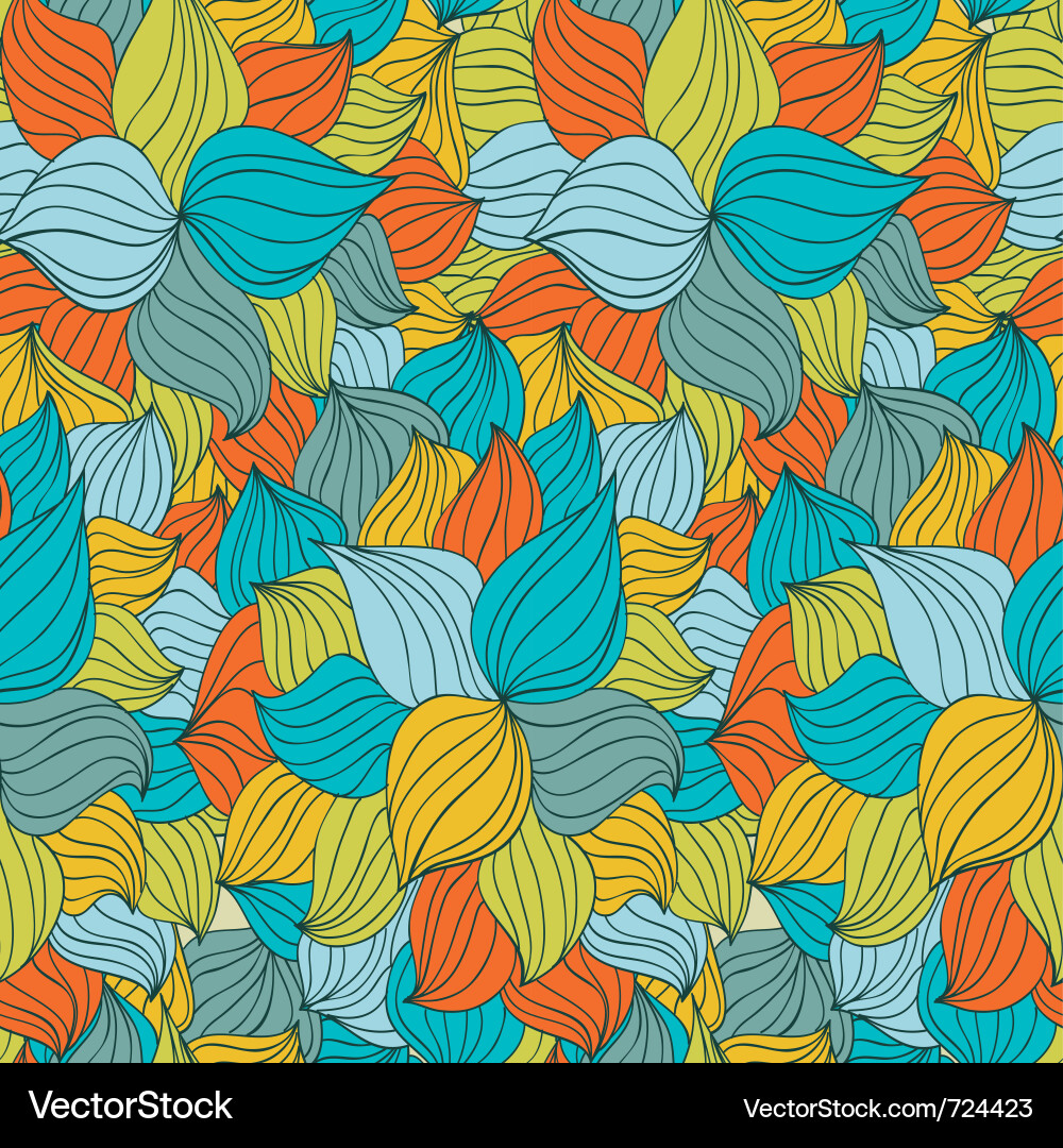 Abstract Leaf Pattern Royalty Free Vector Image