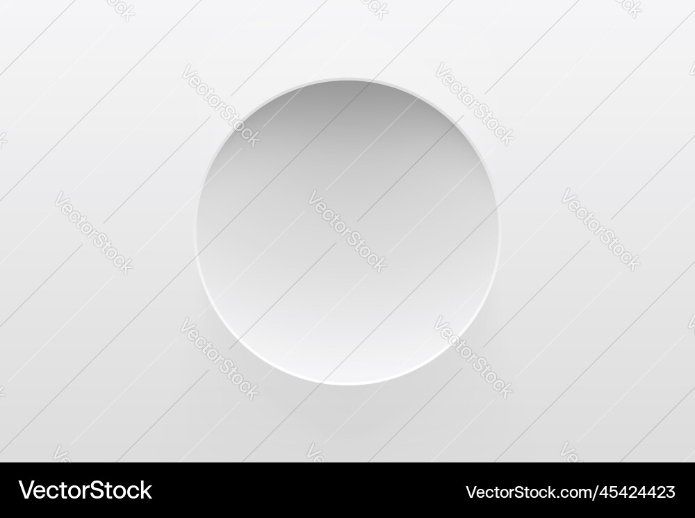 Circle shape with light and shadow backdrop Vector Image