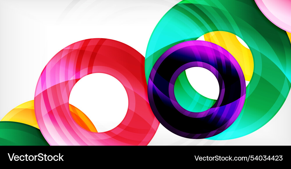 Circles round elements ring shapes premium Vector Image