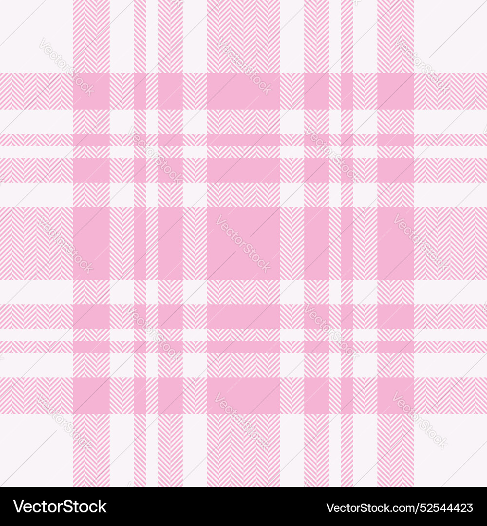 Plaid check pattern in pink seamless fabric Vector Image
