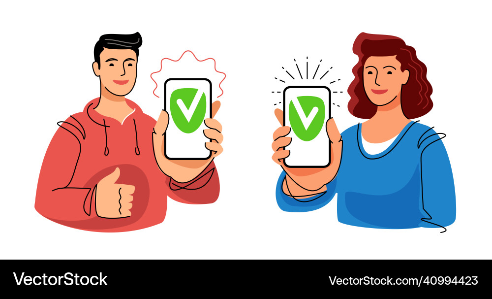 User Registration Success Royalty Free Vector Image