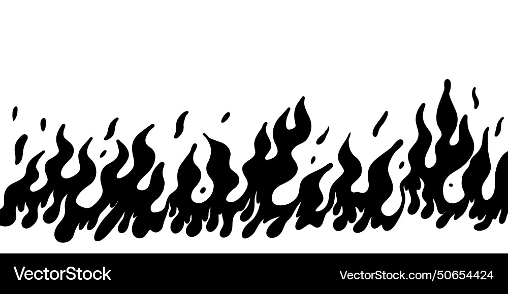 Doodle sketch style of hand drawn fire Royalty Free Vector