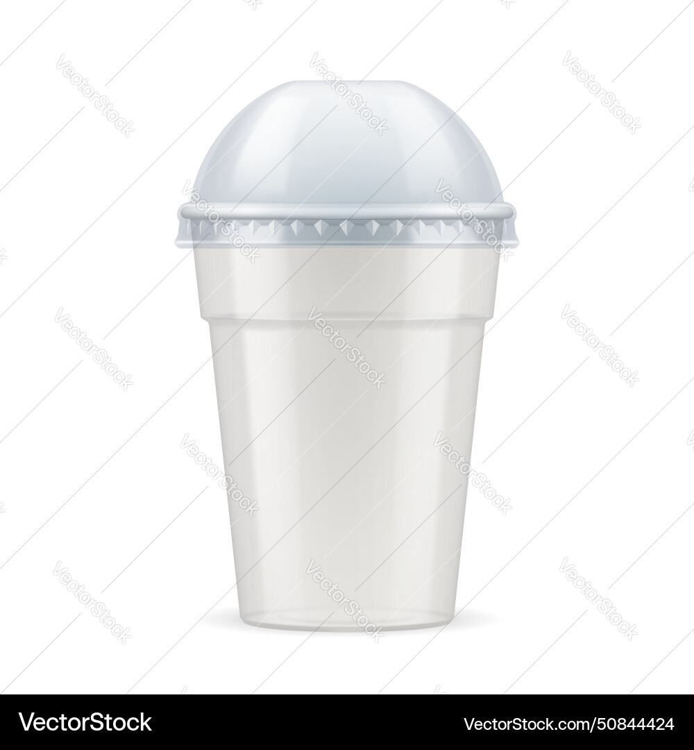 Plastic cup Royalty Free Vector Image - VectorStock