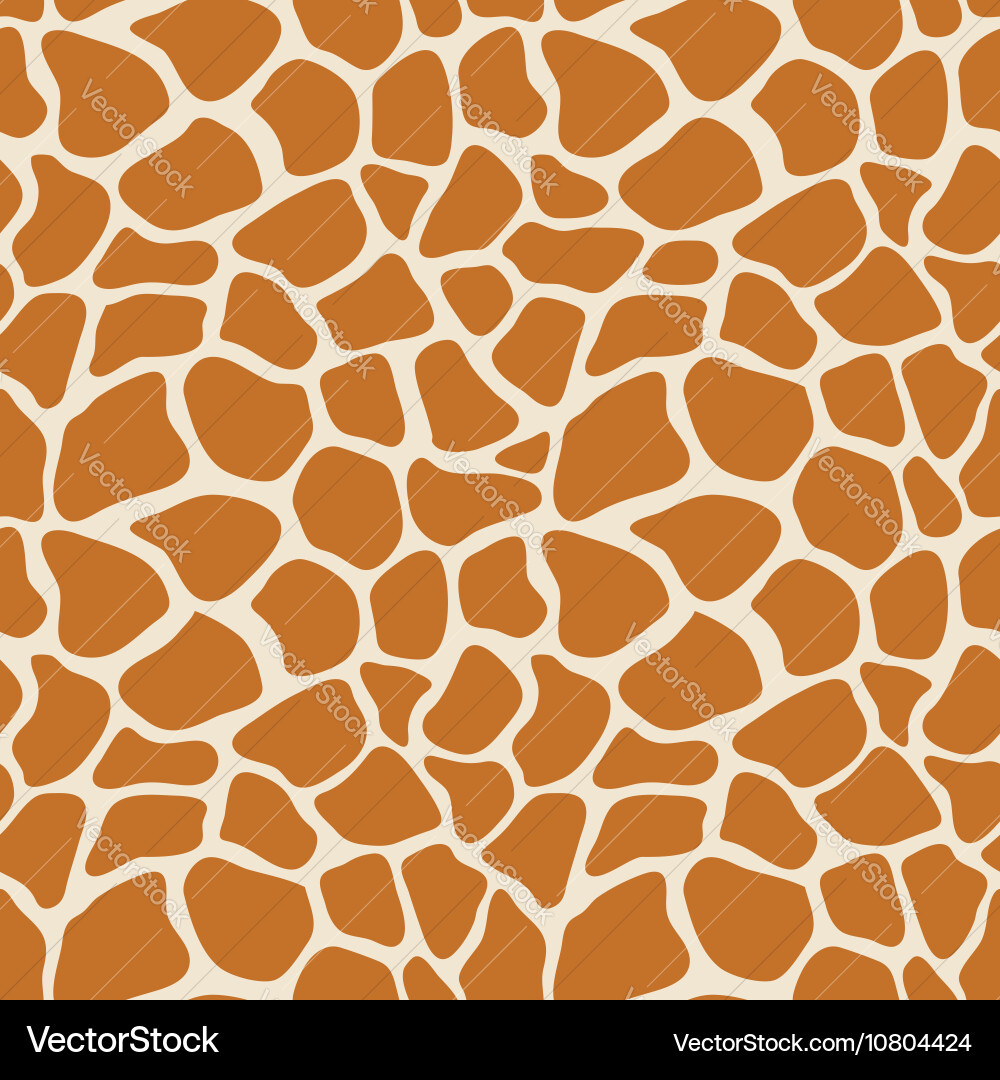 Seamless pattern with giraffe skin texture Vector Image