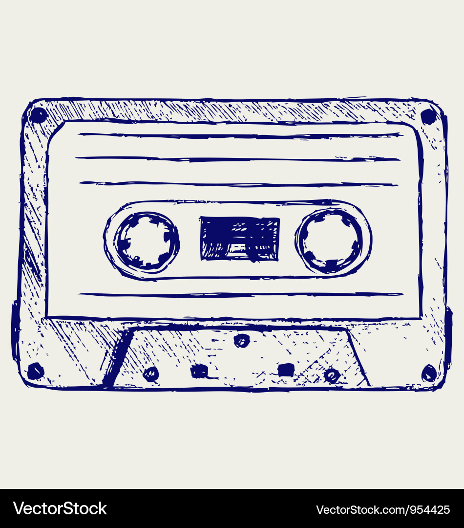 Audio cassette Royalty Free Vector Image - VectorStock