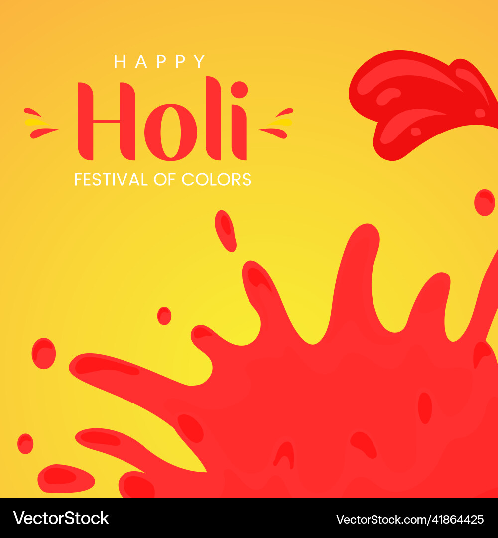 Happy holi banner design Royalty Free Vector Image