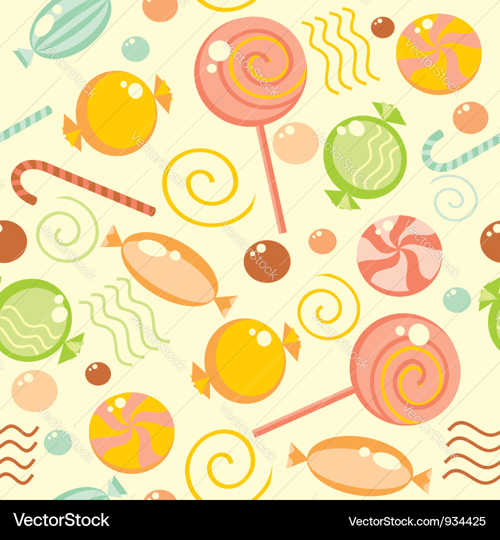 Seamless candy background Royalty Free Vector Image