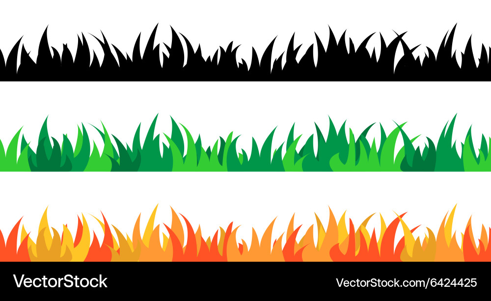 Seamless Grass Pattern Royalty Free Vector Image