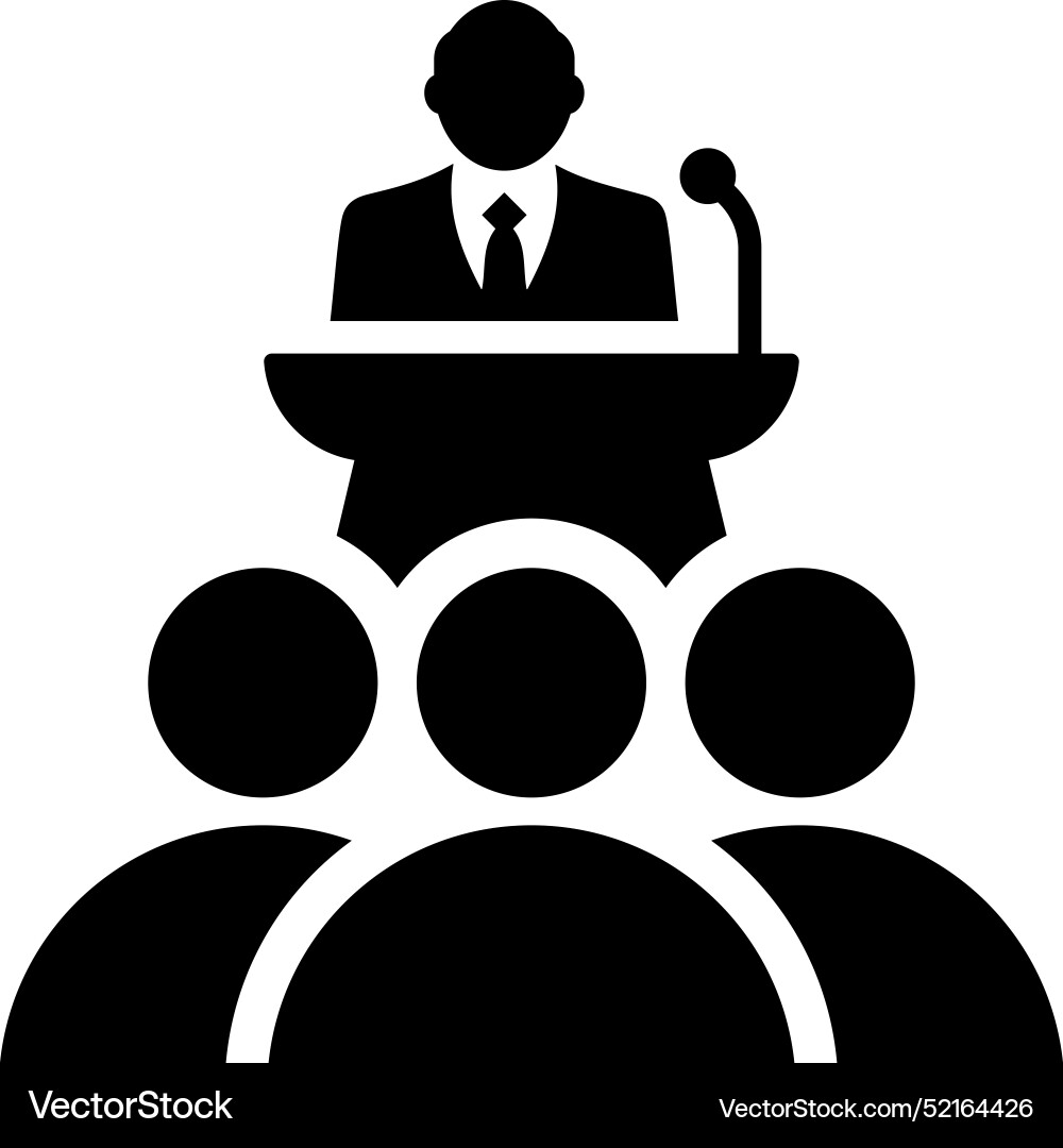 Business seminar icon Royalty Free Vector Image