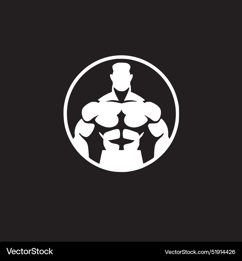 Gym - black and white isolated icon Royalty Free Vector