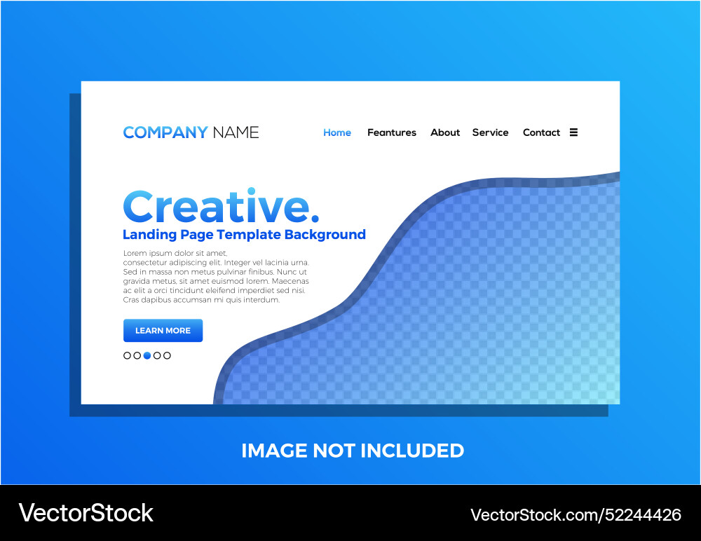 Landing page templates Royalty Free Vector Image