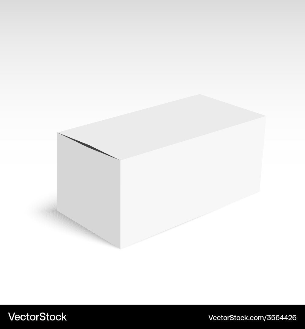 Package white box Royalty Free Vector Image - VectorStock