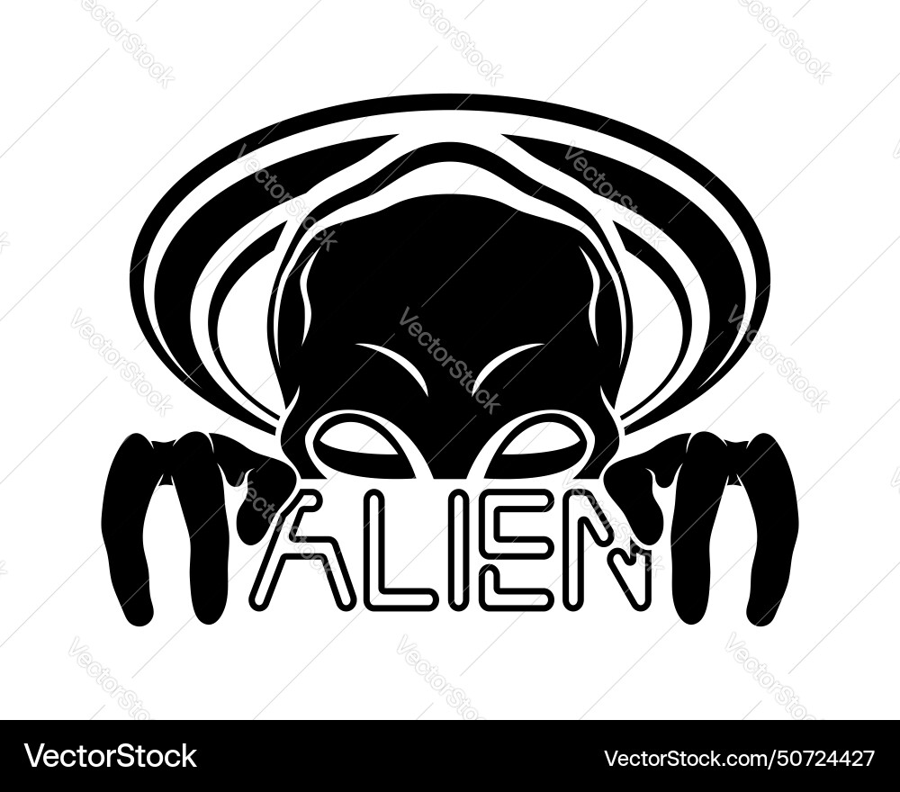 Extraterrestrial alien icon Royalty Free Vector Image