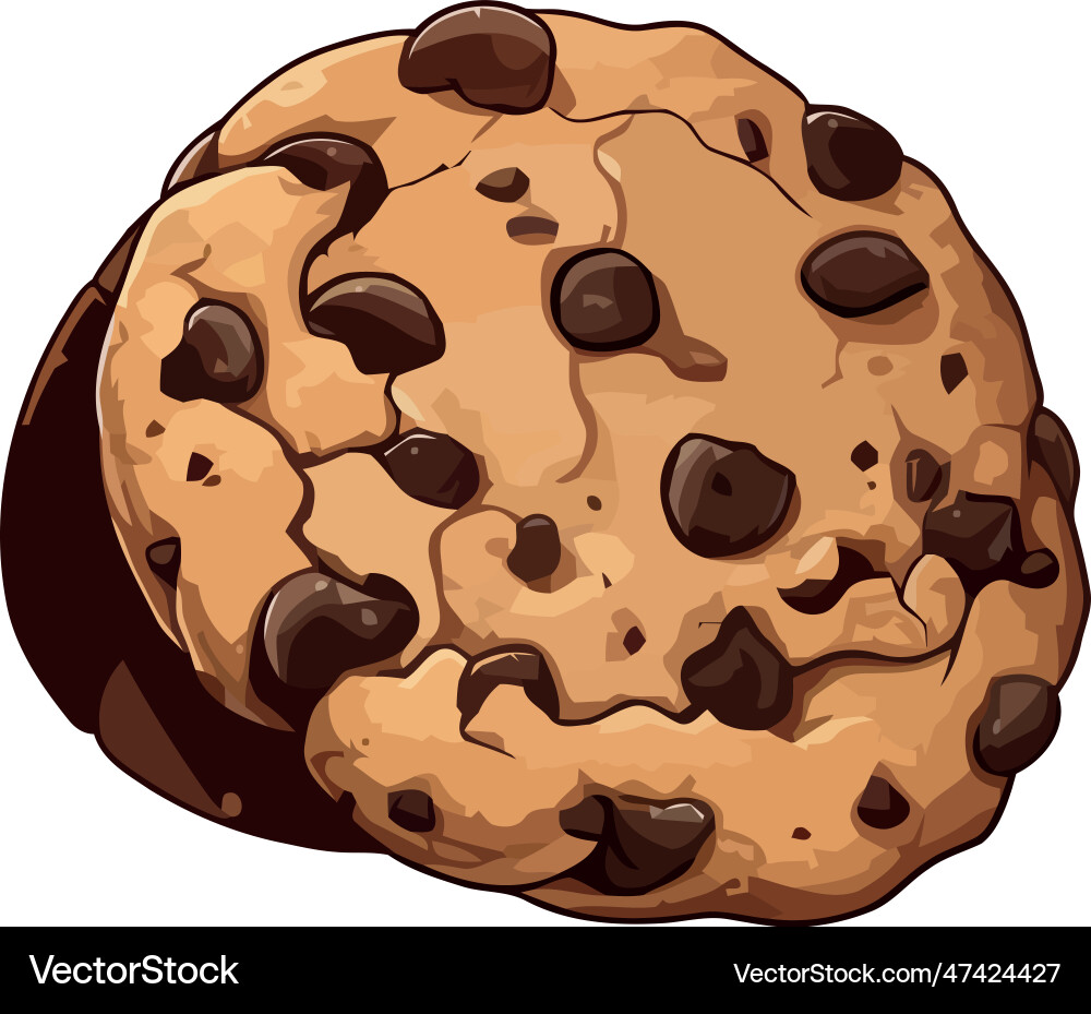 Homemade chocolate chip cookies Royalty Free Vector Image