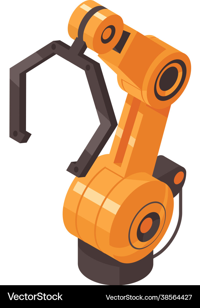 Isometric robotic hand Royalty Free Vector Image