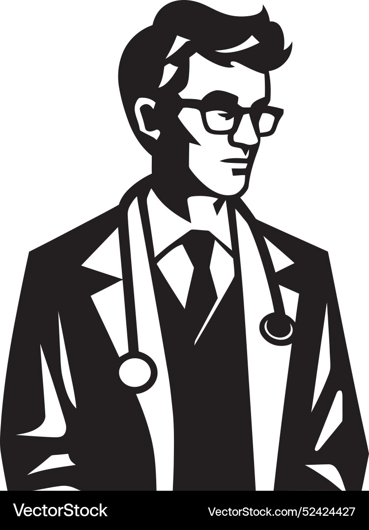 Painting the practice depicting doctors Royalty Free Vector