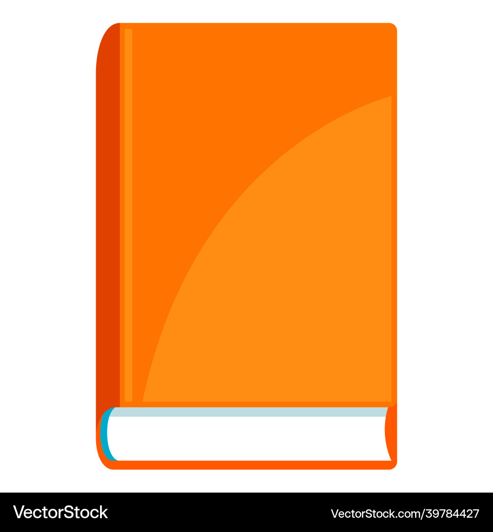 Stylized of closed book school Royalty Free Vector Image