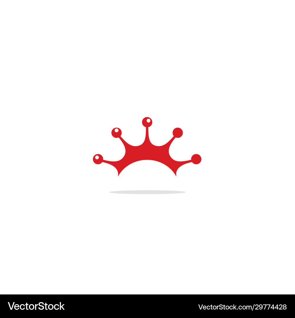 Crown queen logo Royalty Free Vector Image - VectorStock