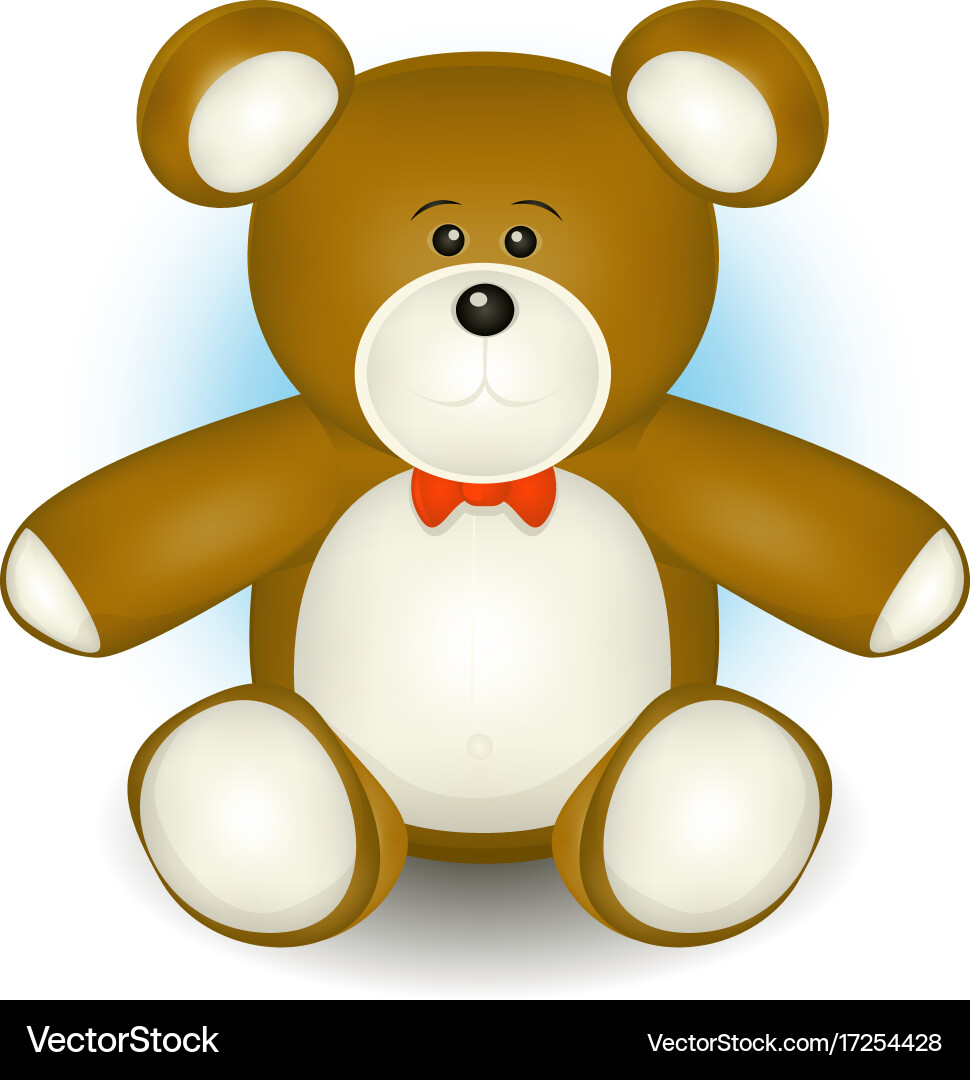 Cute teddy bear Royalty Free Vector Image - VectorStock