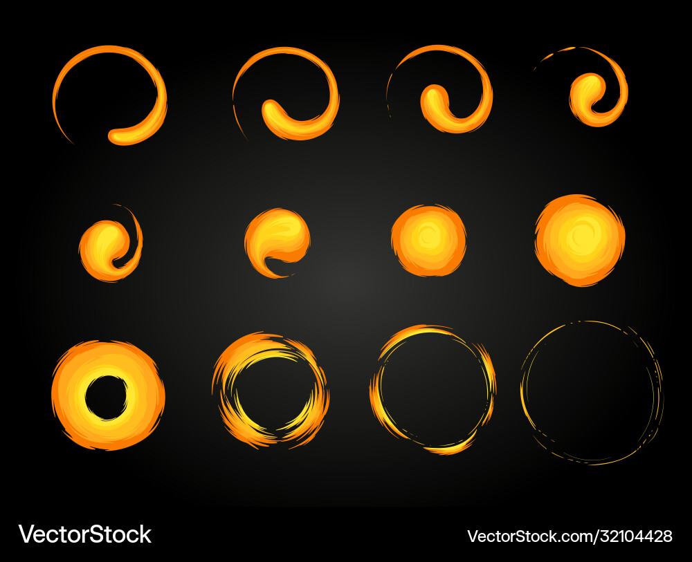 Fire explosion special effect fx animation frames Vector Image