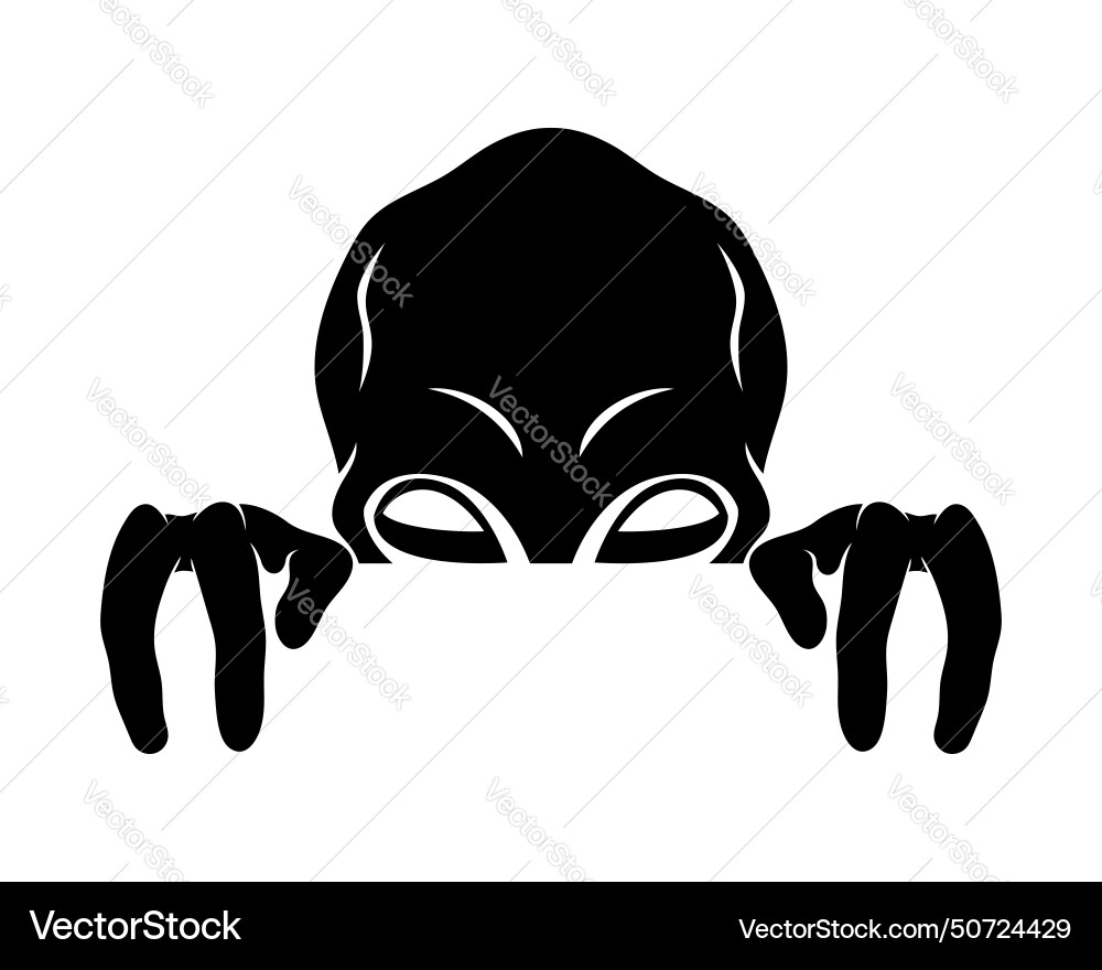 Extraterrestrial alien icon Royalty Free Vector Image