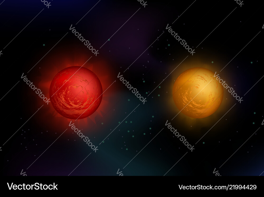 Red giant Royalty Free Vector Image - VectorStock