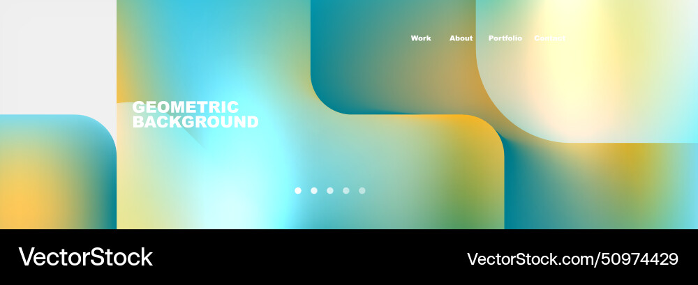 Square internet web page design template Vector Image