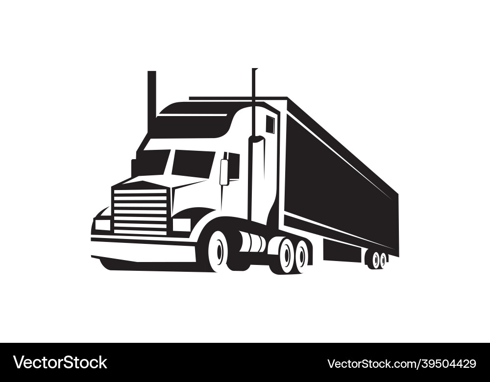 Truck logo design Royalty Free Vector Image - VectorStock