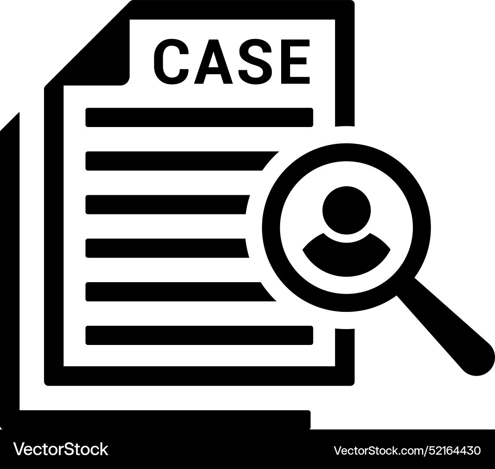 Case study icon Royalty Free Vector Image - VectorStock