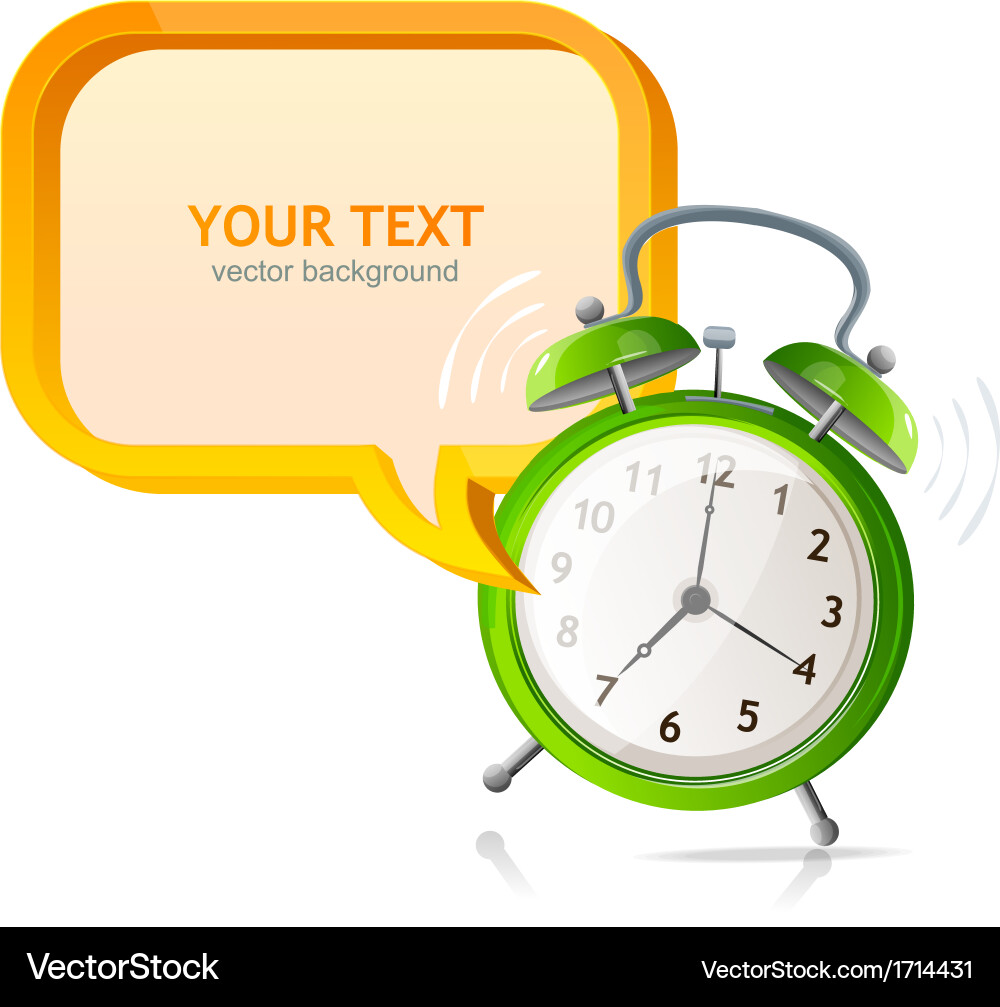 Clock banner Royalty Free Vector Image - VectorStock