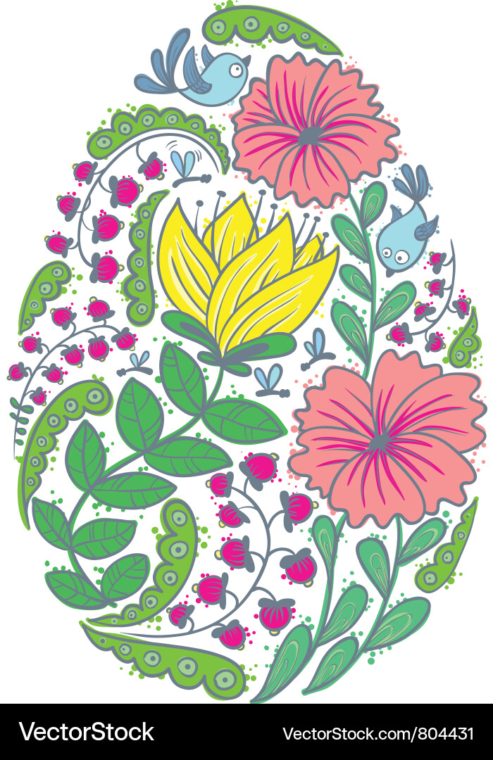 Easter egg Royalty Free Vector Image - VectorStock