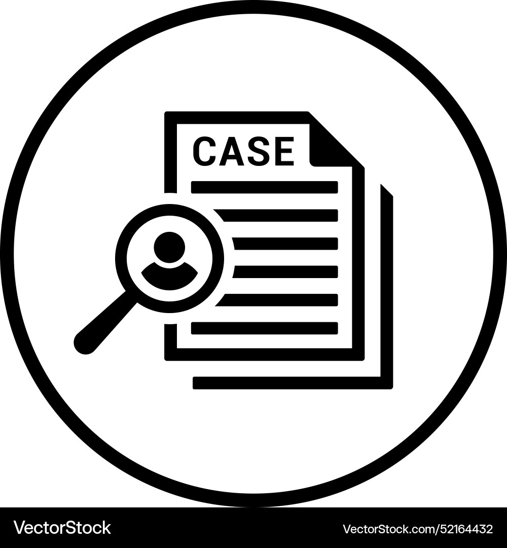 Case study icon Royalty Free Vector Image - VectorStock
