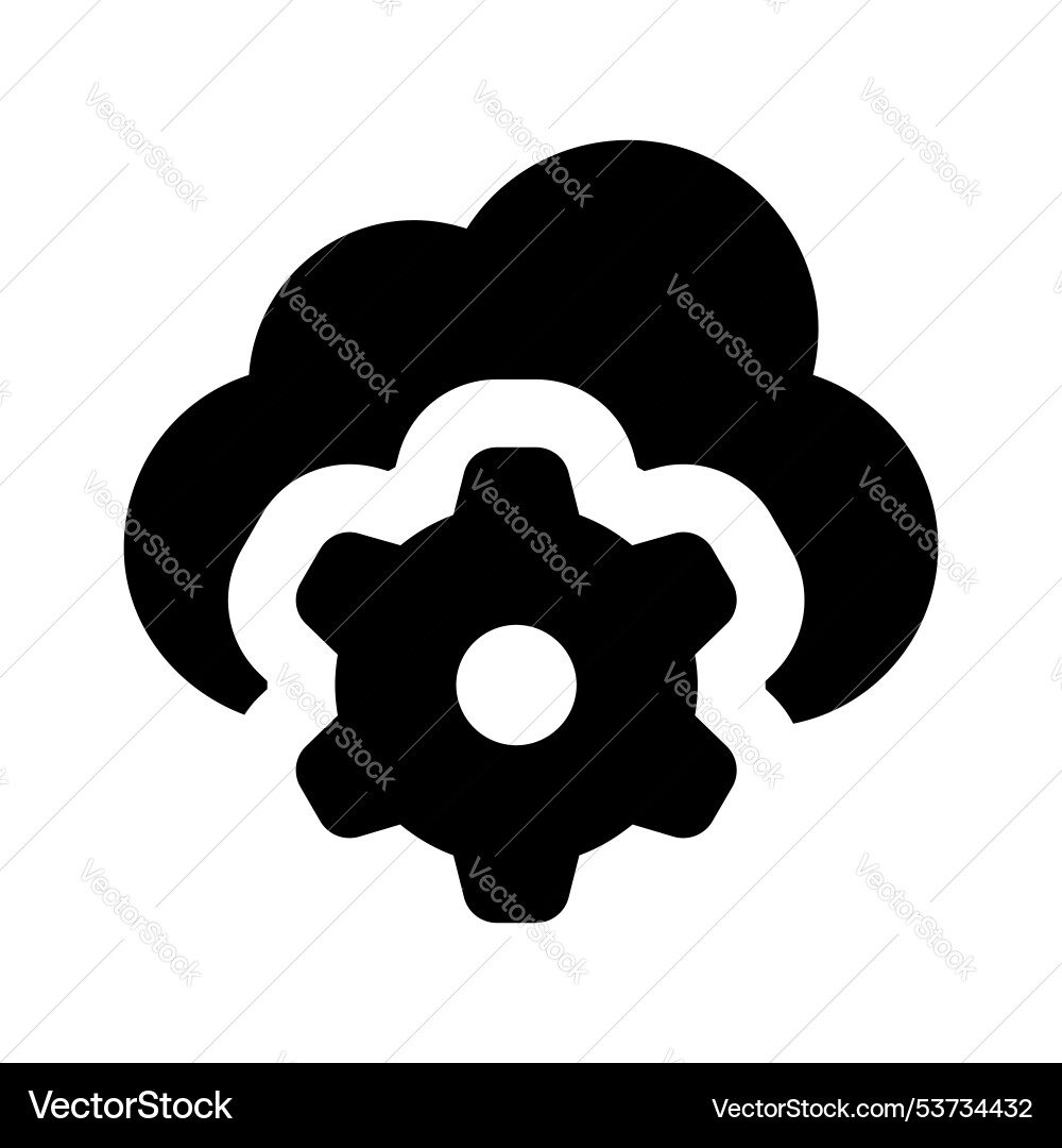Cloud setting Royalty Free Vector Image - VectorStock