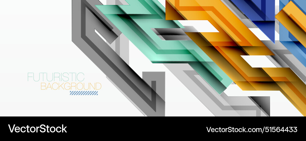 Dynamic lines geometric background Royalty Free Vector Image