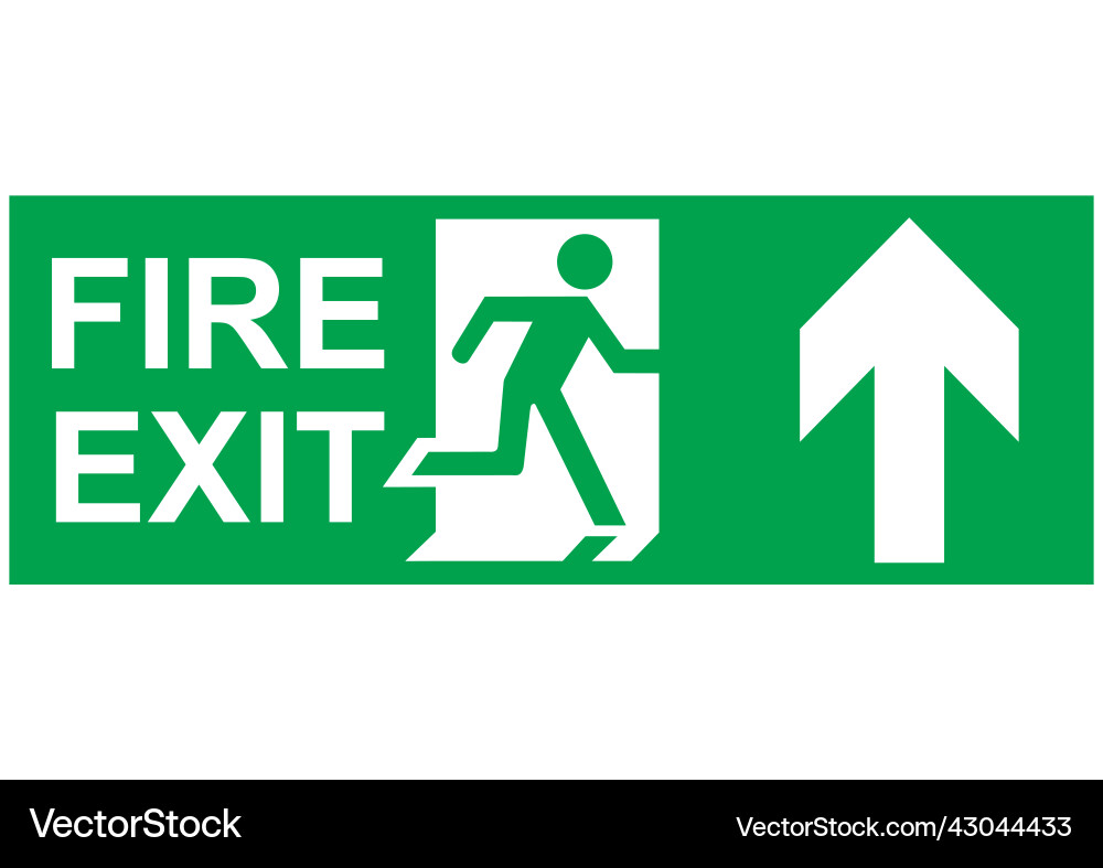 Fire exit Royalty Free Vector Image - VectorStock